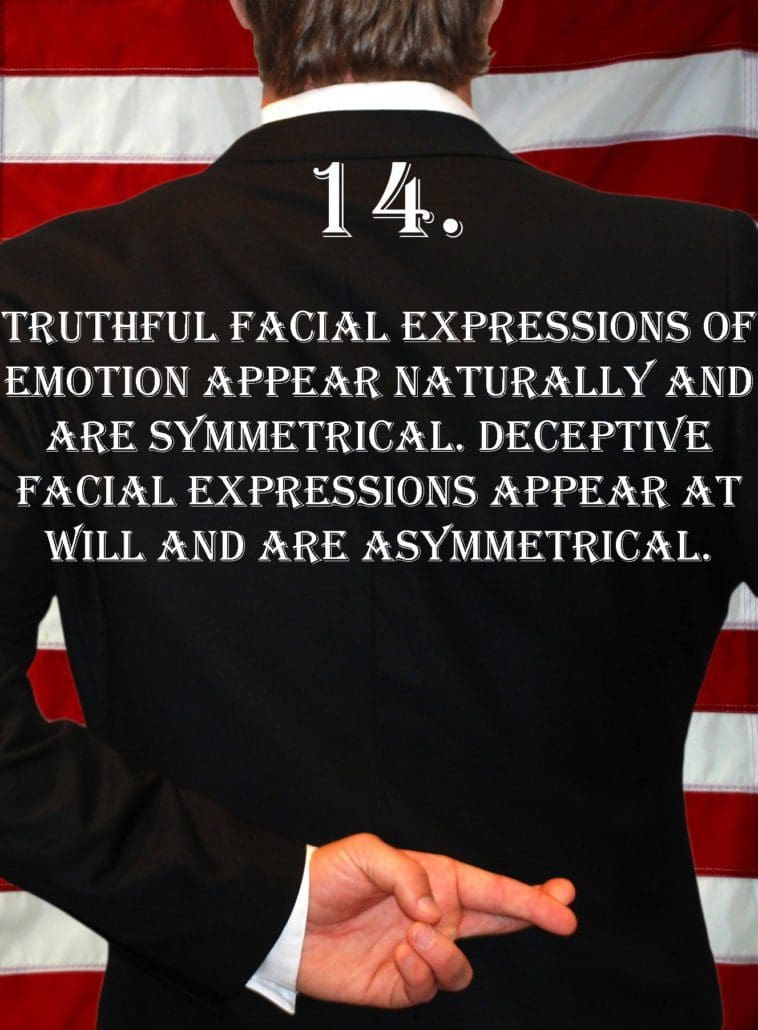 Deception Tip 14 - Symmetrical Expressions - How To Detect Deception