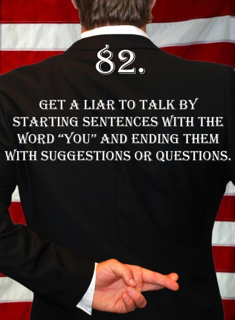 Deception Tip 101 - Signs Of Deception - How To Detect Deception